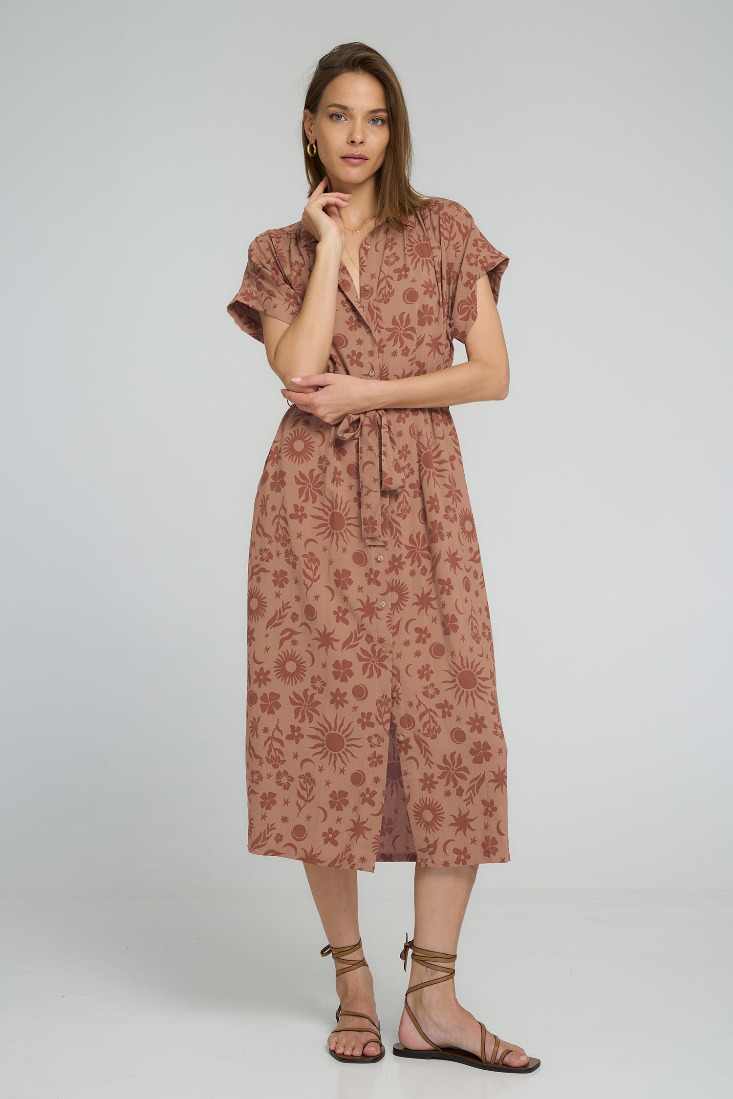 Jolene Dress - Mystic Wisdom Rust – LILYA